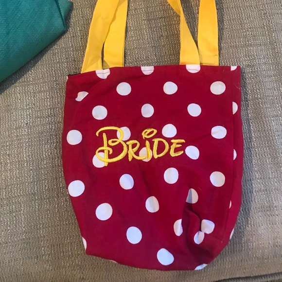 Bags | Embroidered Red Polka Dot Tote Bag | Poshmark